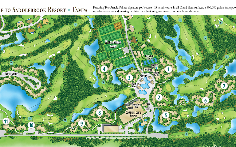 Map & Directions | Tampa, FL Hotels | Saddlebrook Resort